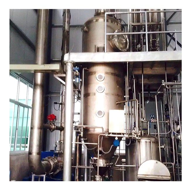 SS2205 Multiple Effect Falling Film Evaporator For Ethanol Evaporation