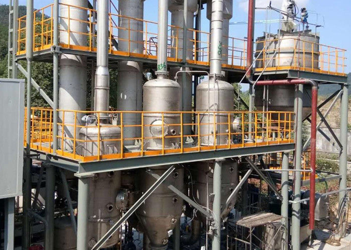 Continuous 380v 50hz MVR Evaporator Three Effect Falling Film Concentration