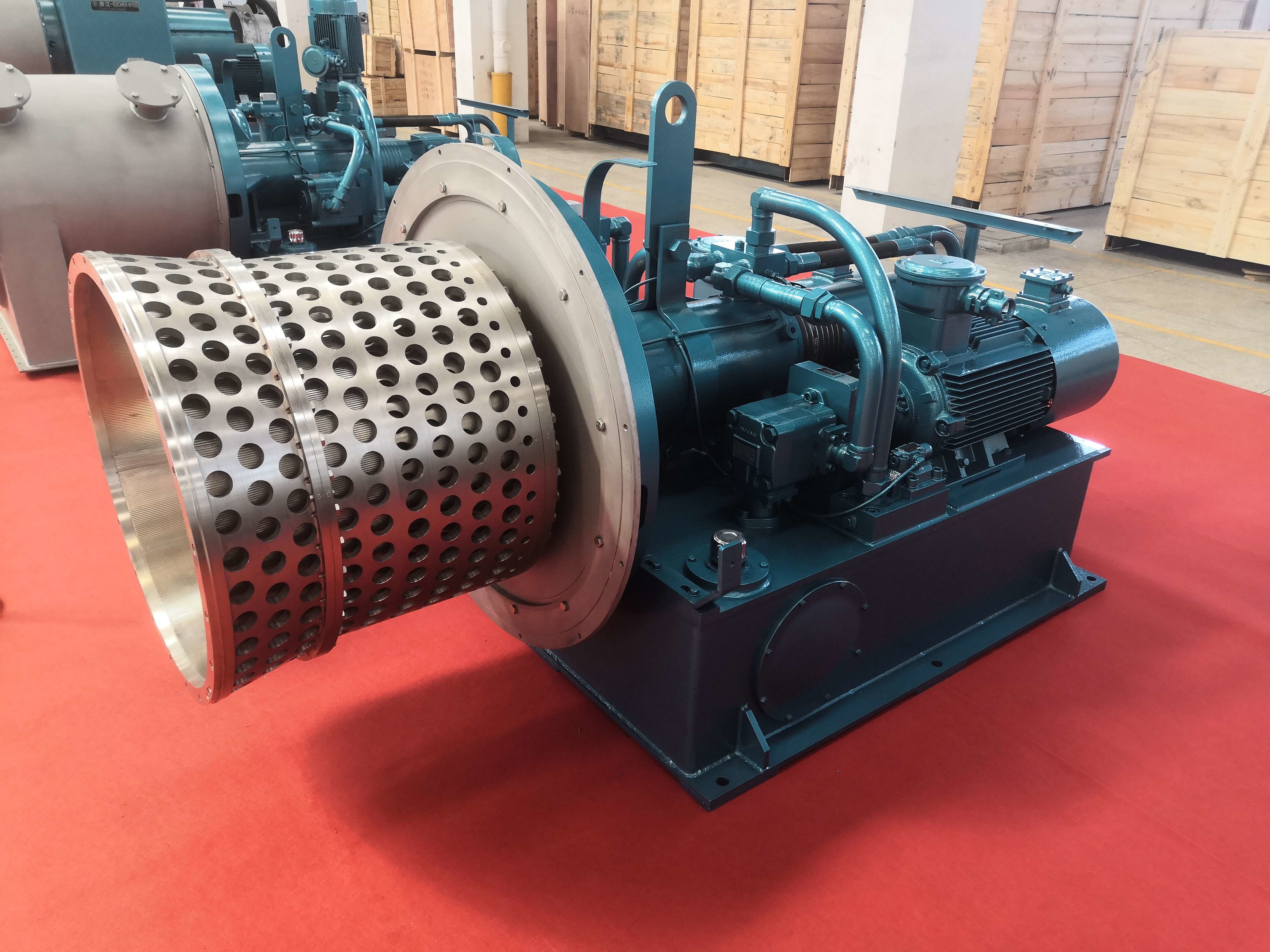 Horizontal 2 Stage Pusher Centrifuge Automatically Continuous Double Drums
